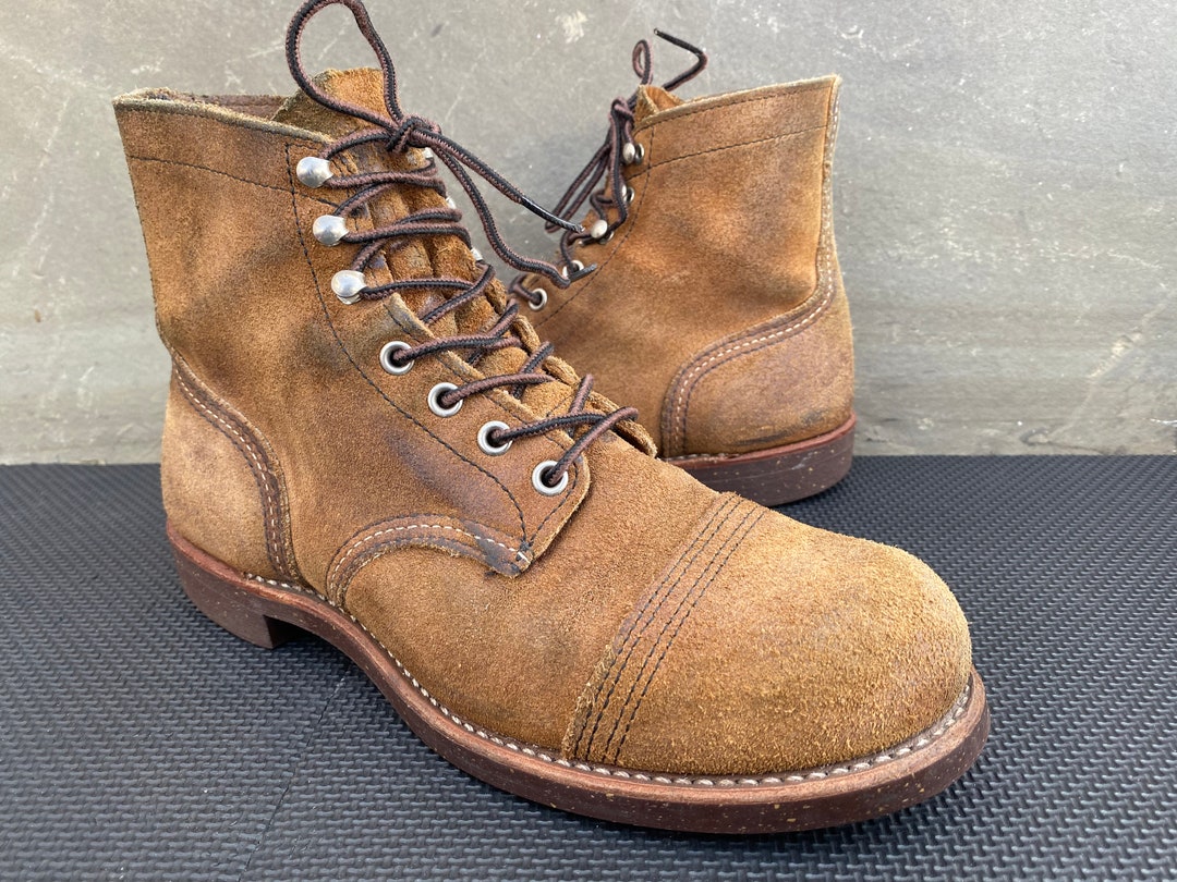 Red Wing Iron Ranger 8113 Boots Hawthorne Muleskinner Roughout Cork ...