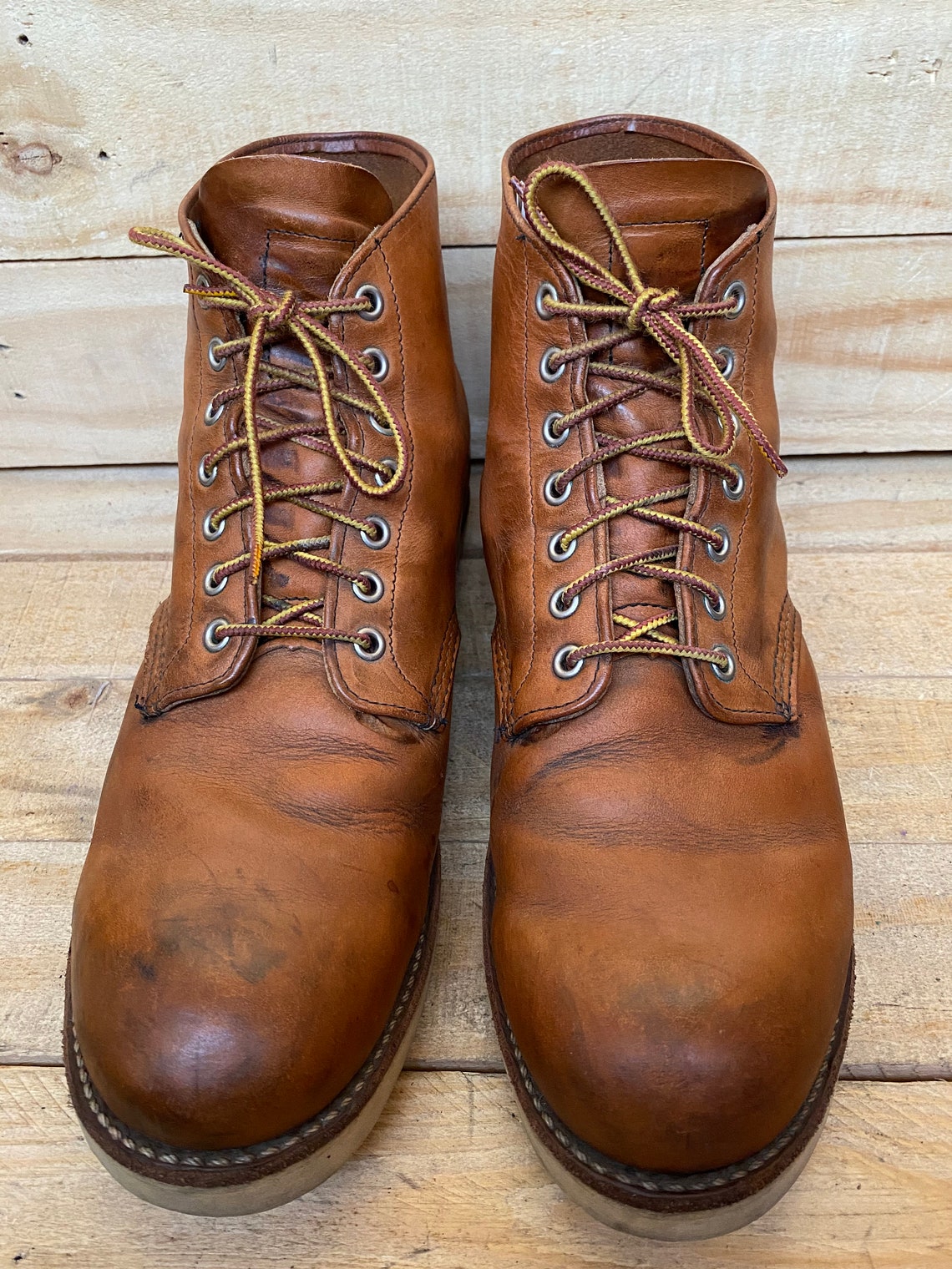 Red Wing 6 Round-Toe 9111 Copper Rough & Tough Men's | Etsy