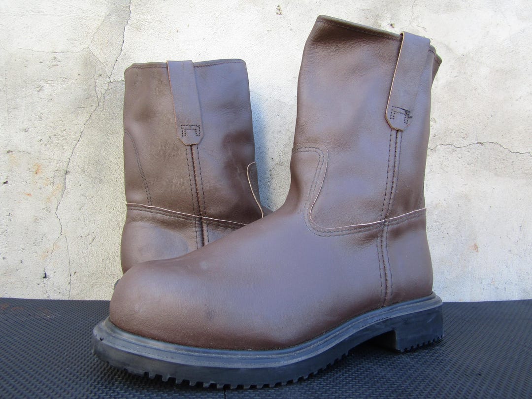 Vintage Red Wing 8264 Pecos Supersole Brown Safety Toe Mens Made in USA UK 8 | US 9 E3 - Etsy
