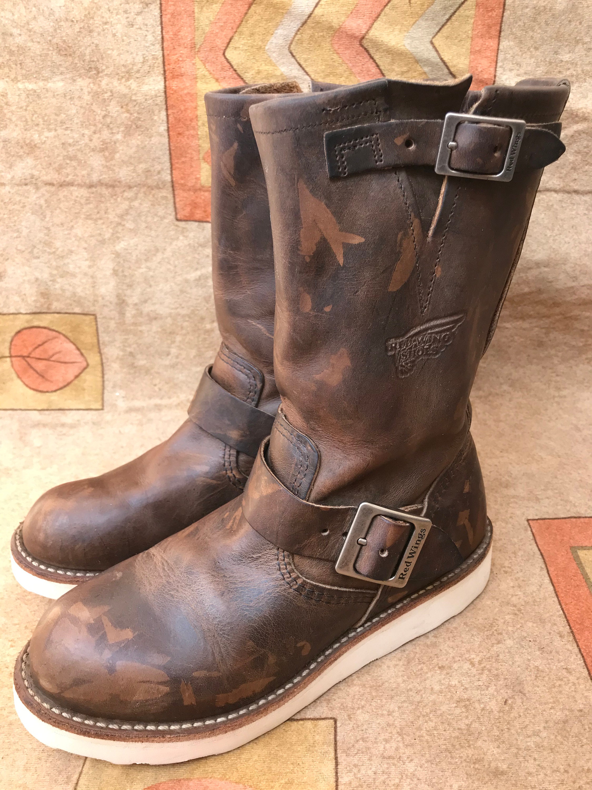 Red Wing Heritage Engineer Boots 2975 Brown Leather Sz Men 4.5 | Etsy