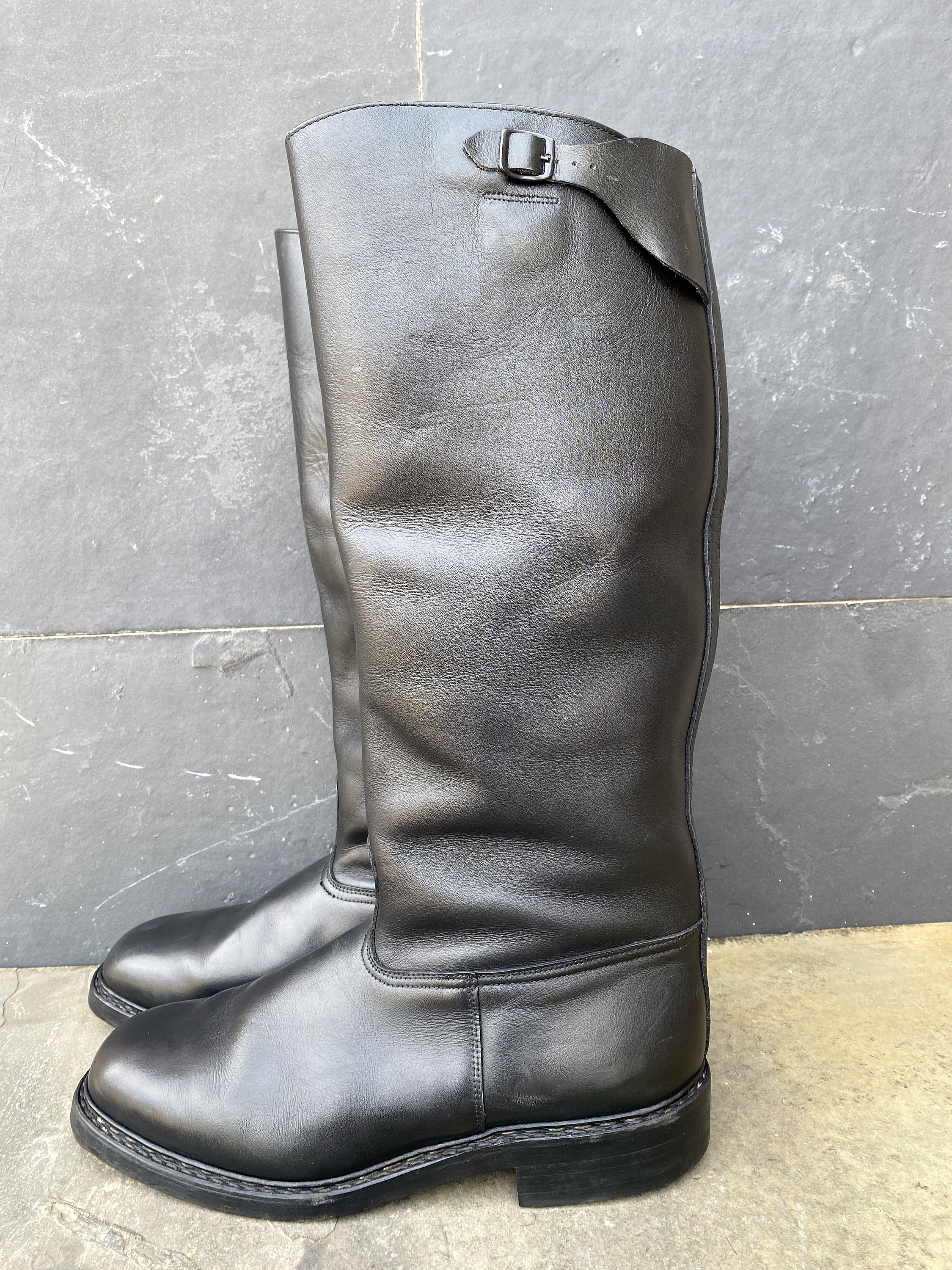 VTG Motorcycle Police Patrol State Trooper Leather Equestrian Riding ...