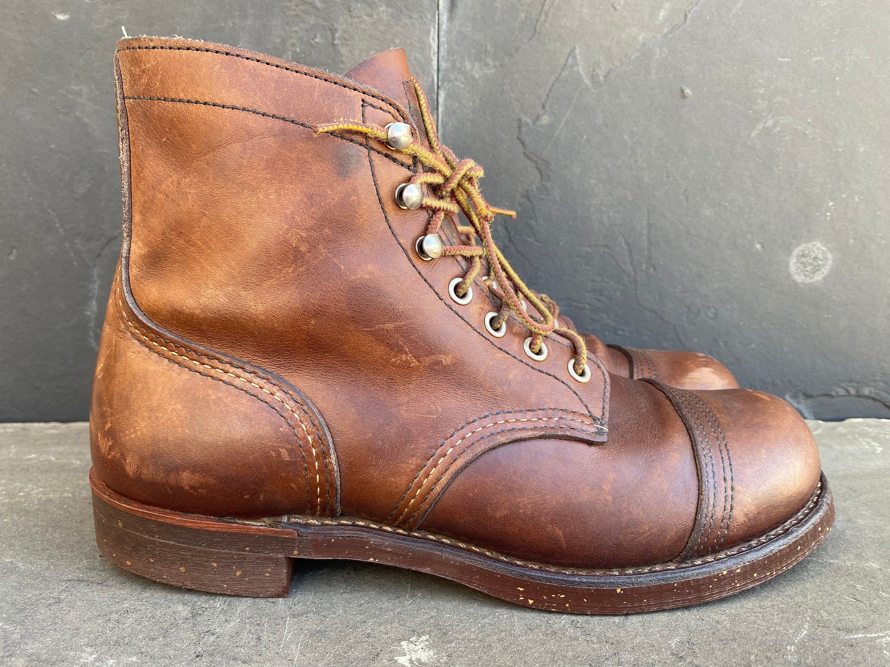 Red Wing 8111 Iron Ranger Amber Harness Cap Toe Leather - Etsy