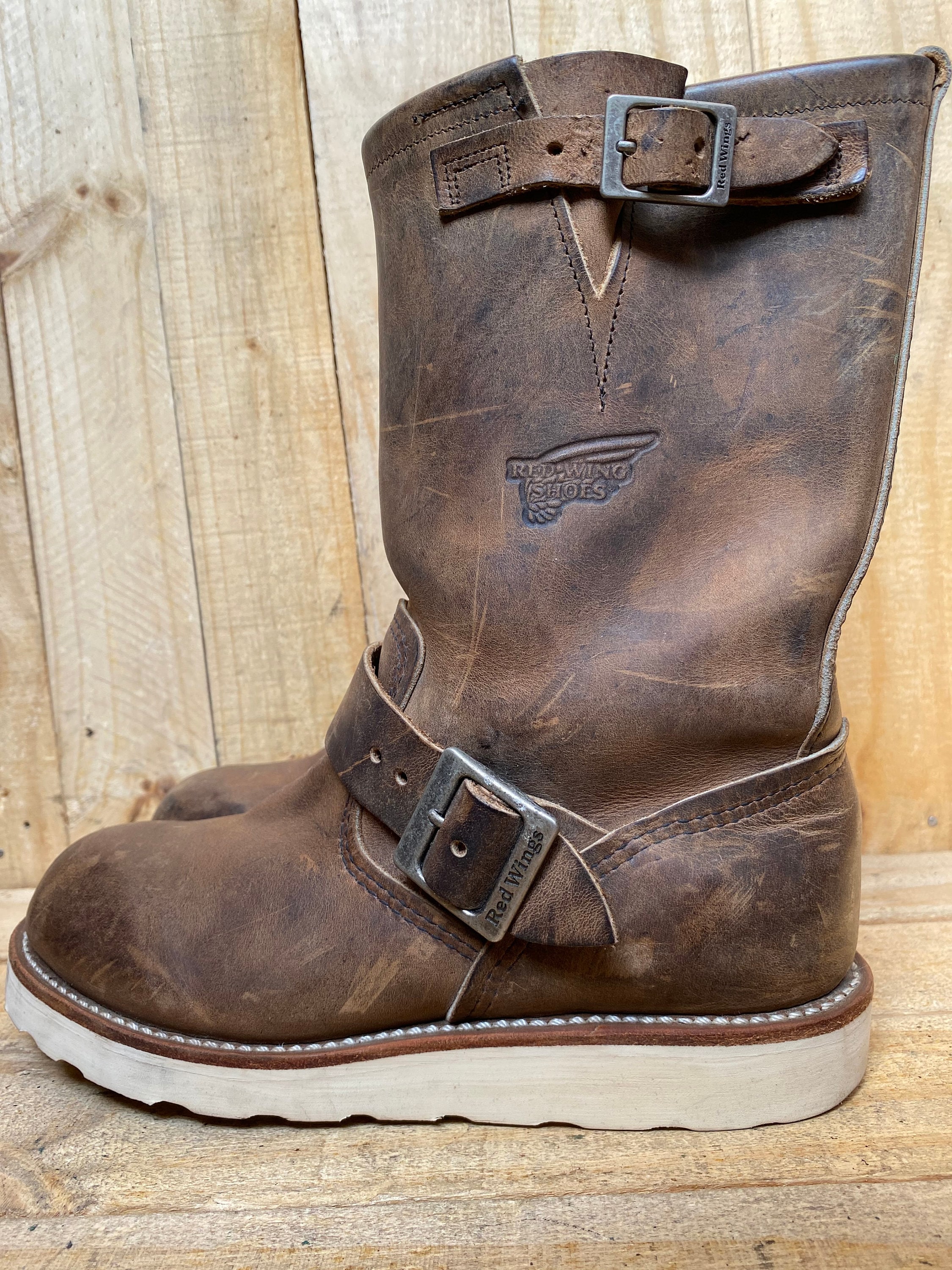 Red Wing Heritage Engineer Boots 2975 Brown Leather Sz men | Etsy