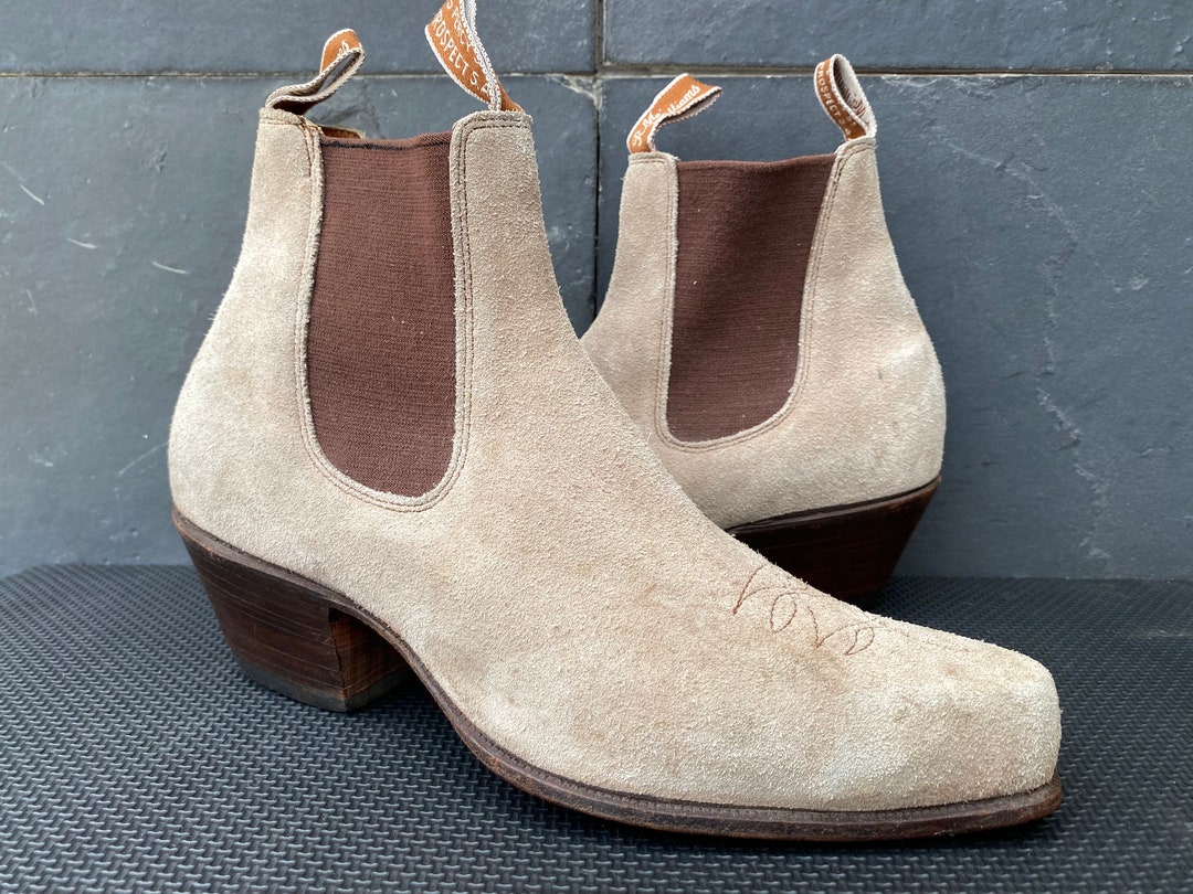 Vintage Rm Williams Vintage Comfort Santa Fe Cuban Suede Boots Sz: AU ...