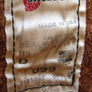 Vintage Red Wing 899 Round Toe Leather Work Boots Mens Sport Vibram UK ...