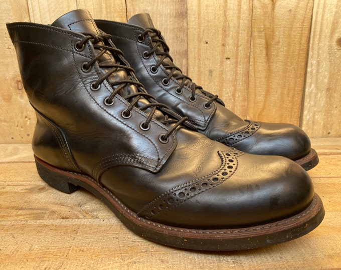 RED WING Heritage 8126 Iron Ranger Boots Brogue Corksole Sz 12 USA - Etsy