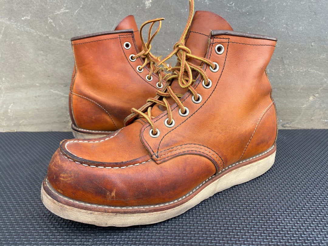 Red Wing 875 Heritage 6” Moc Toe Leather Boots Made in USA Size US 7 D ...