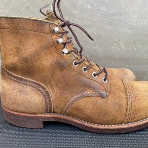 Red Wing Iron Ranger 8113 Boots Hawthorne Muleskinner Roughout Cork ...