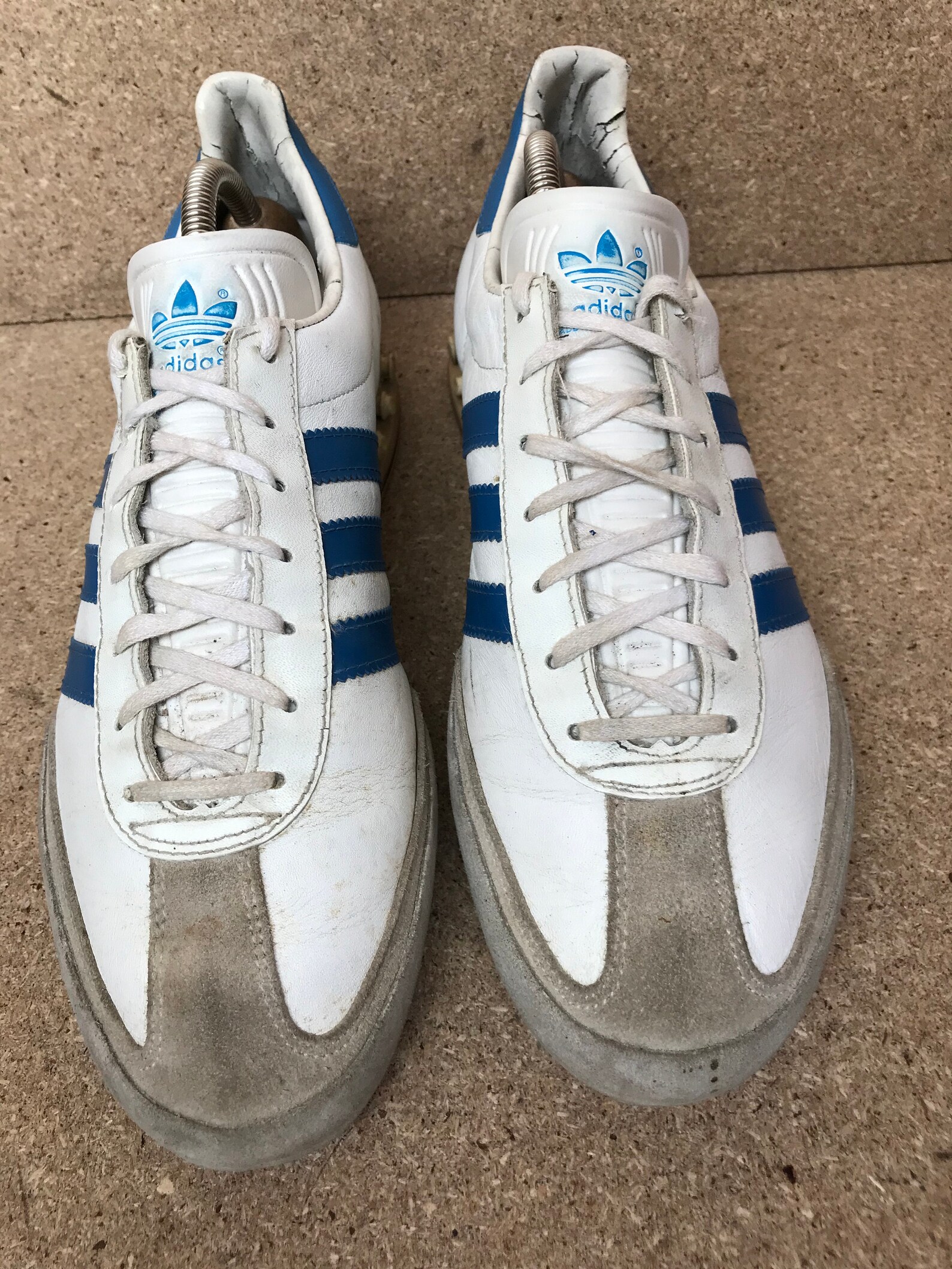 Vtg Adidas Kegler Super Made in West Germany White x Blue Men | Etsy