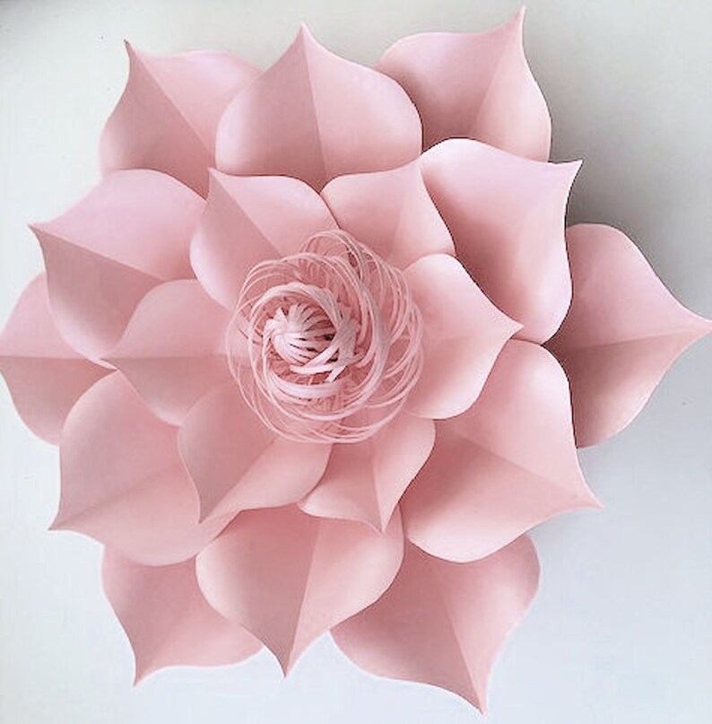 A Single Paper Pointed Petal Flower Choose Your Size And Etsy a-single-paper-pointed-petal-flower-choose-your-size-and-etsy
