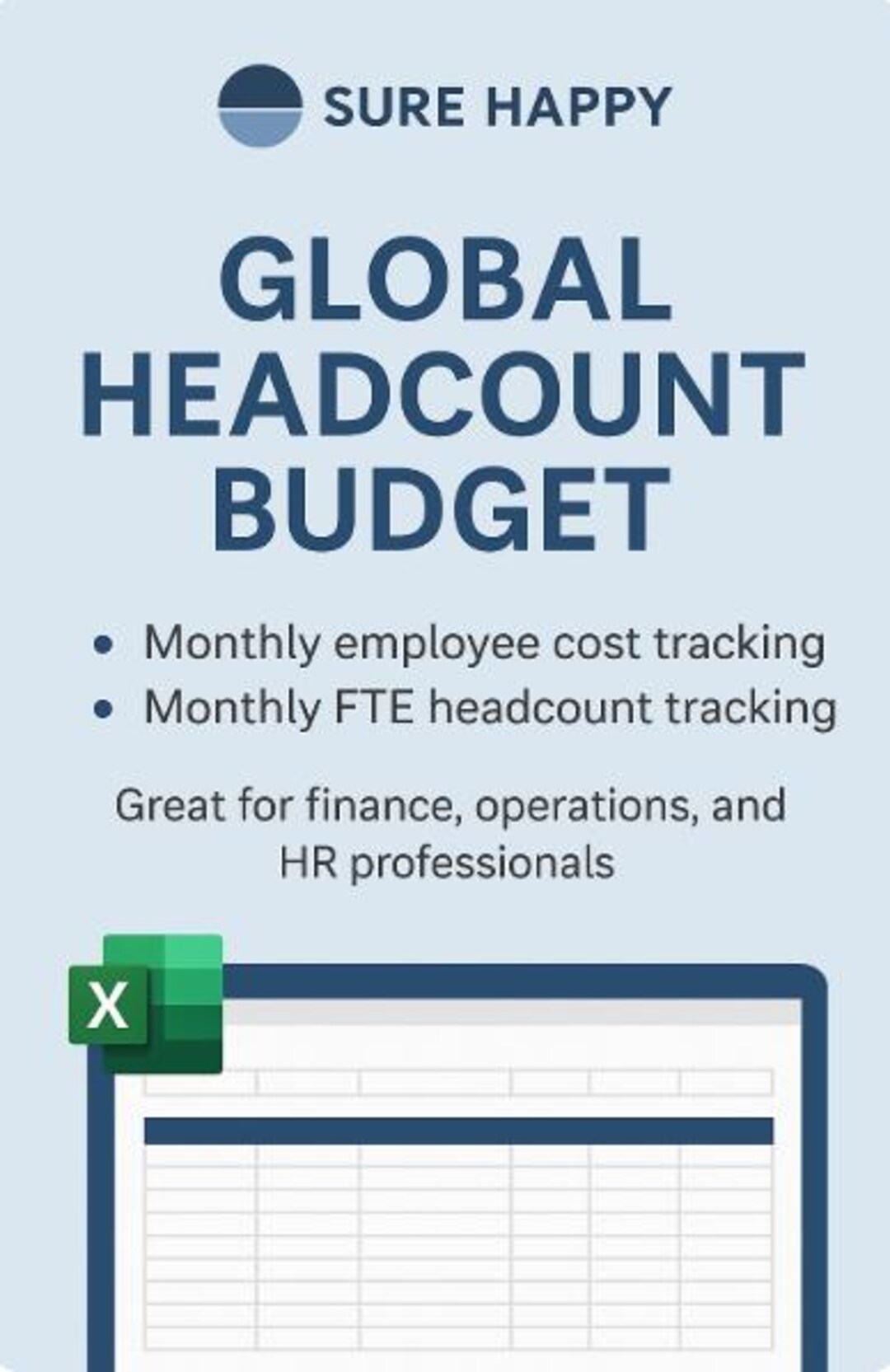 Global Headcount and Budget Tracker | Excel HR Tool for SMB and Mid ...