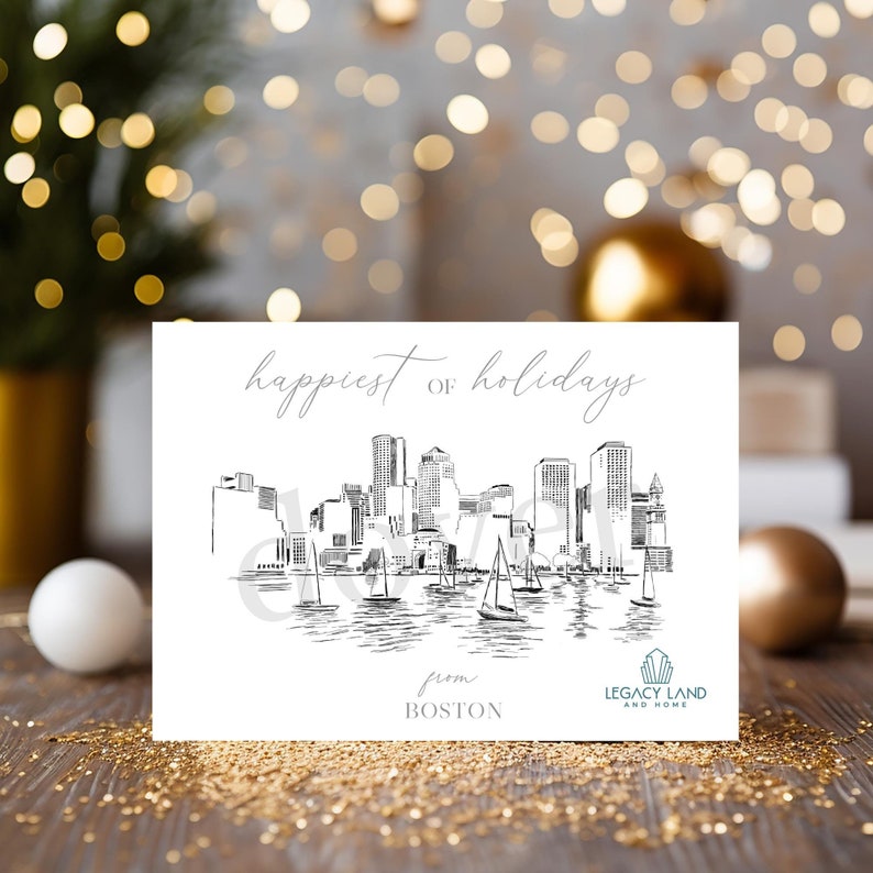 NEW! Boston Corporate Christmas Cards, Holiday Cards, Xmas Cards ...