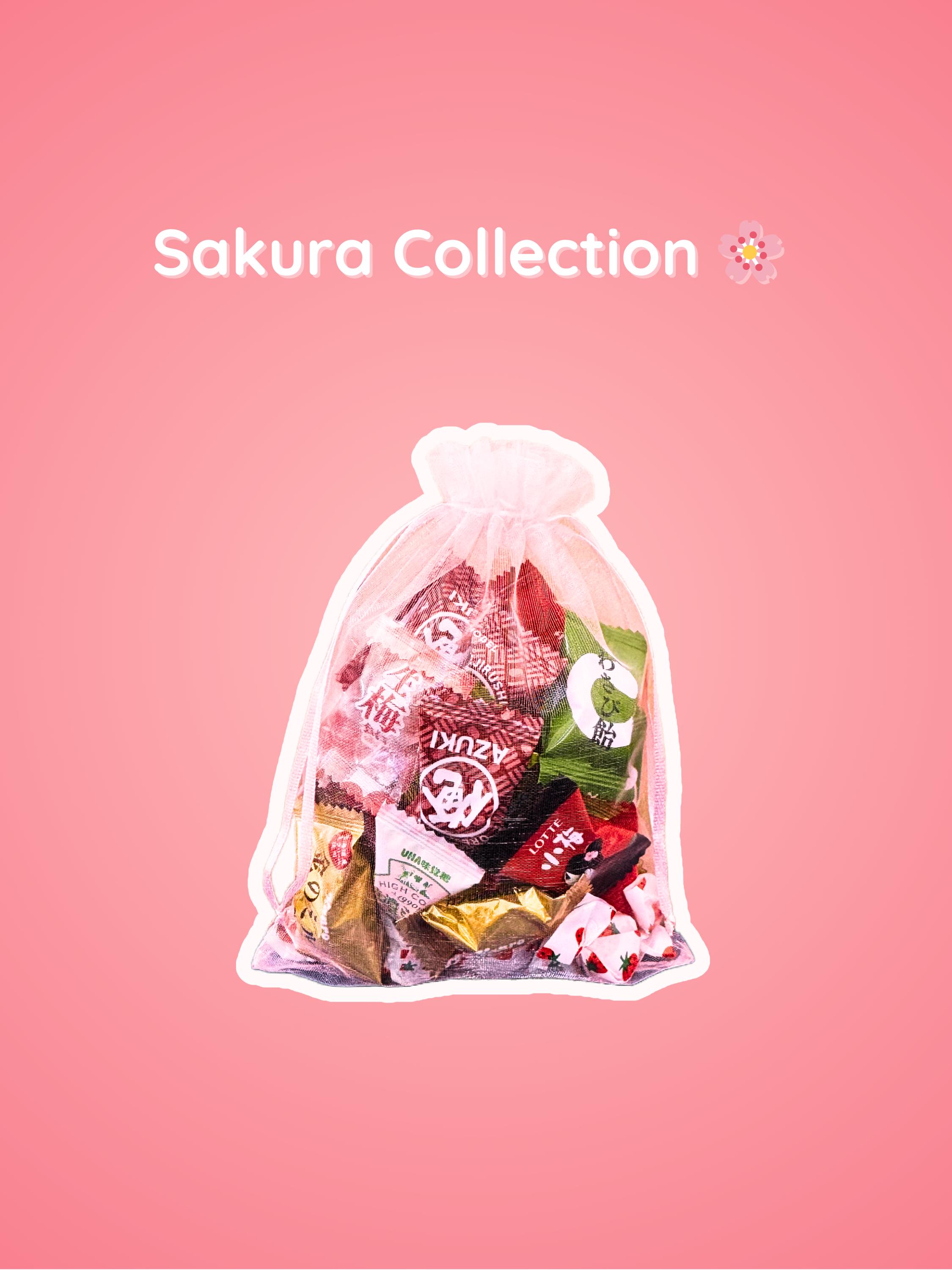 Japanese Candy Gift Bag: Sakura Collection - Matcha, Plum & Red Bean ...