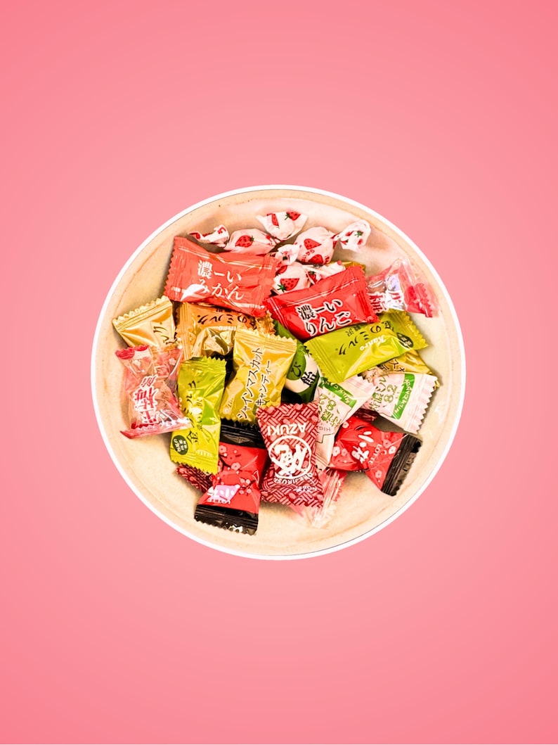 Japanese Candy Gift Bag: Sakura Collection - Matcha, Plum & Red Bean ...