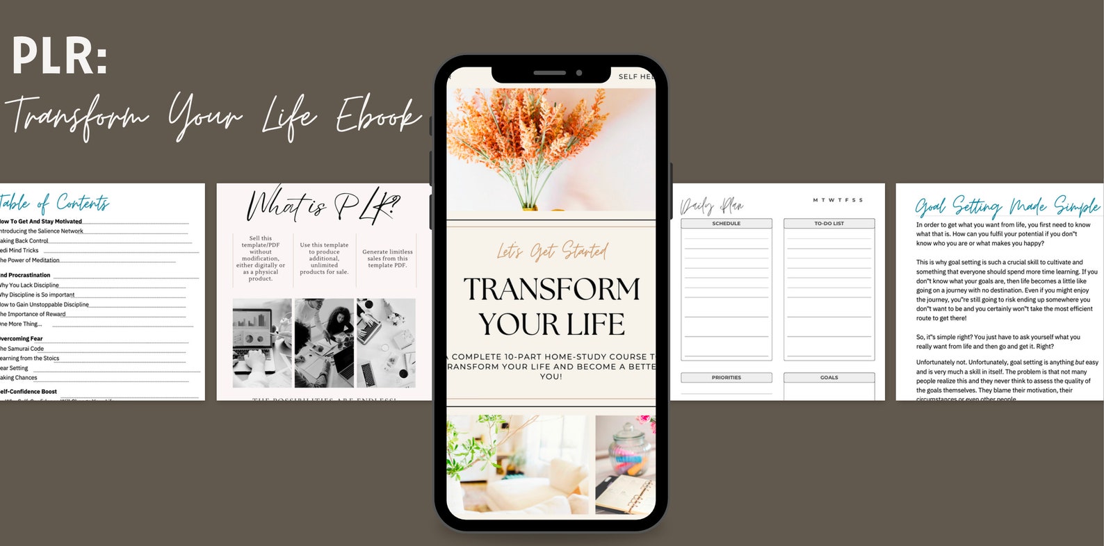 PLR: Transform Your Life Ebook, Personal Development Guide, Empowerment Guide, Life ...