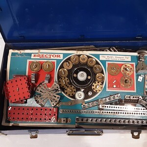 Vintage Erector Set in Blue Box - Etsy