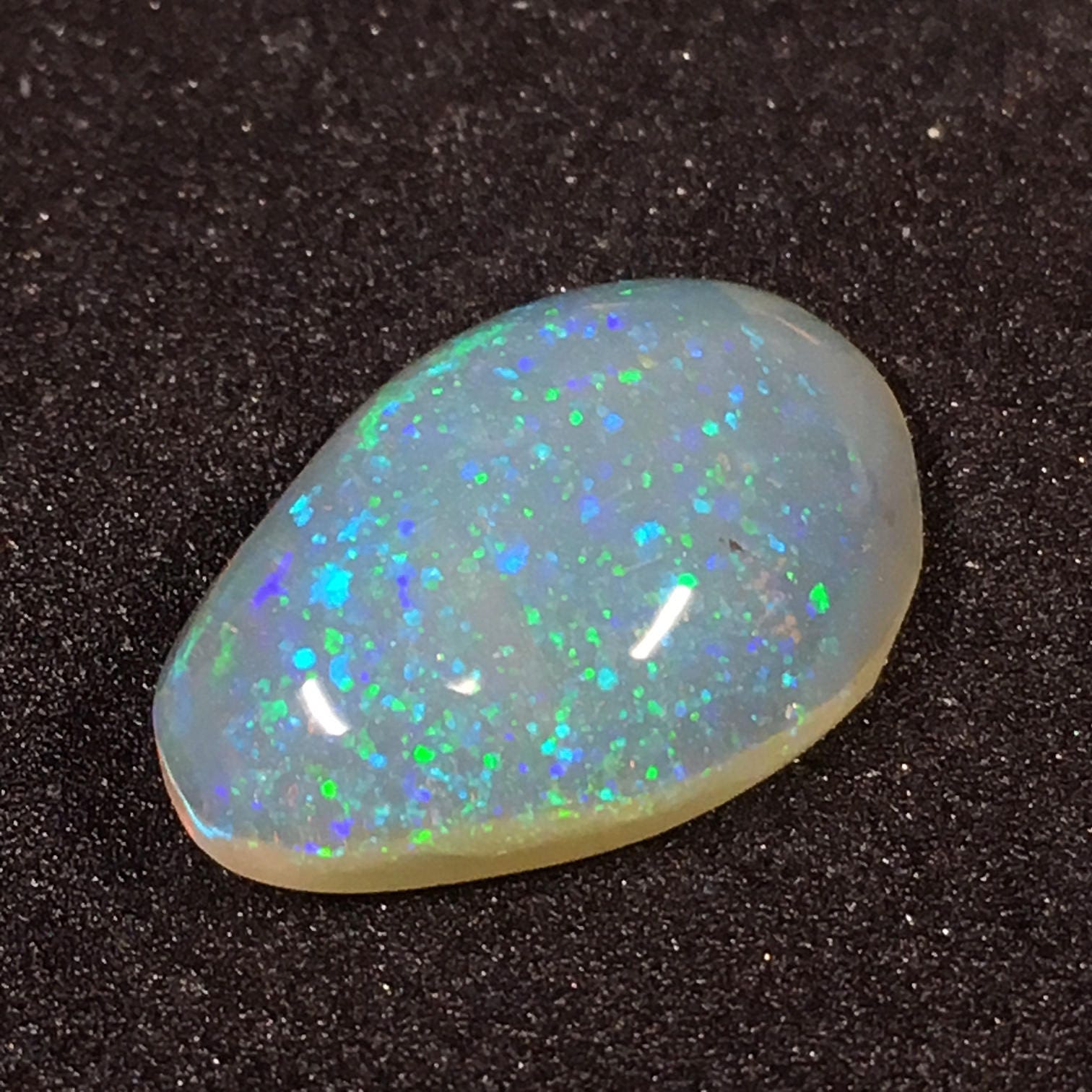 Vivid Ethiopian Opal Confetti pattern welo opal Blue green | Etsy