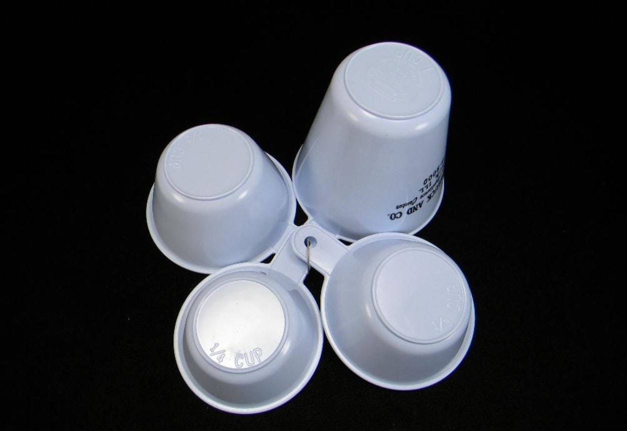Plastic Measuring Cup Set With Sears Advertising - Etsy