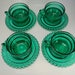 Four Rare Terrace Green Christmas Candy Cups & Saucers by - Etsy