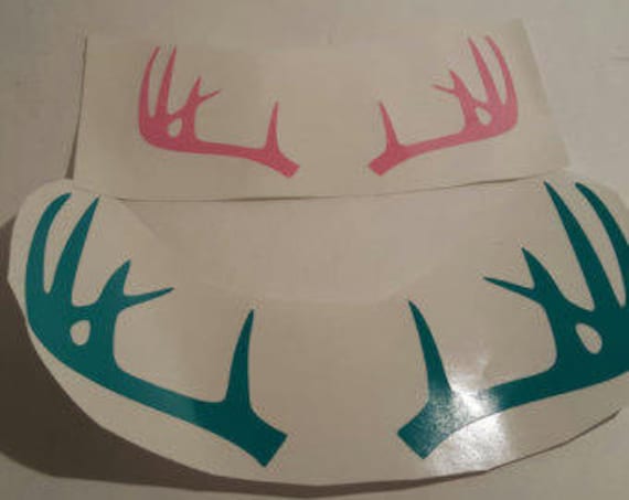 Antler Decals Buck Antler Vinyl Stickers Antler | Etsy