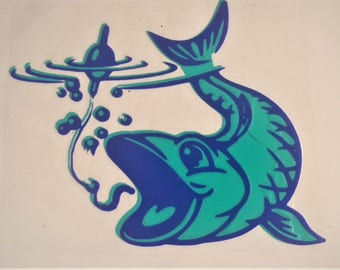 Fishing Hook Vinyl Decal Sticker - Etsy