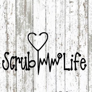 Nurse Decal, EMT Decal, Stethoscope Decal,scrub Life,scrub Life Decal ...