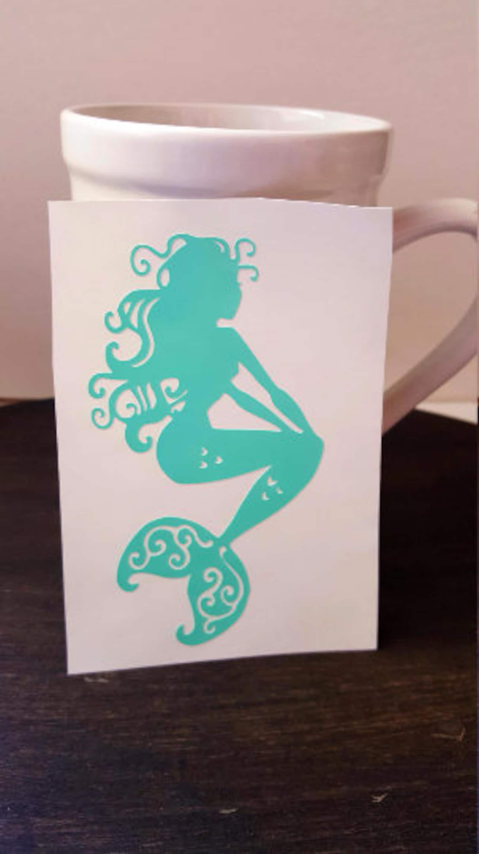 Mermaid Decal, Sexy Mermaid Decal, Mermaid Laptop Decal, Car Deal ...