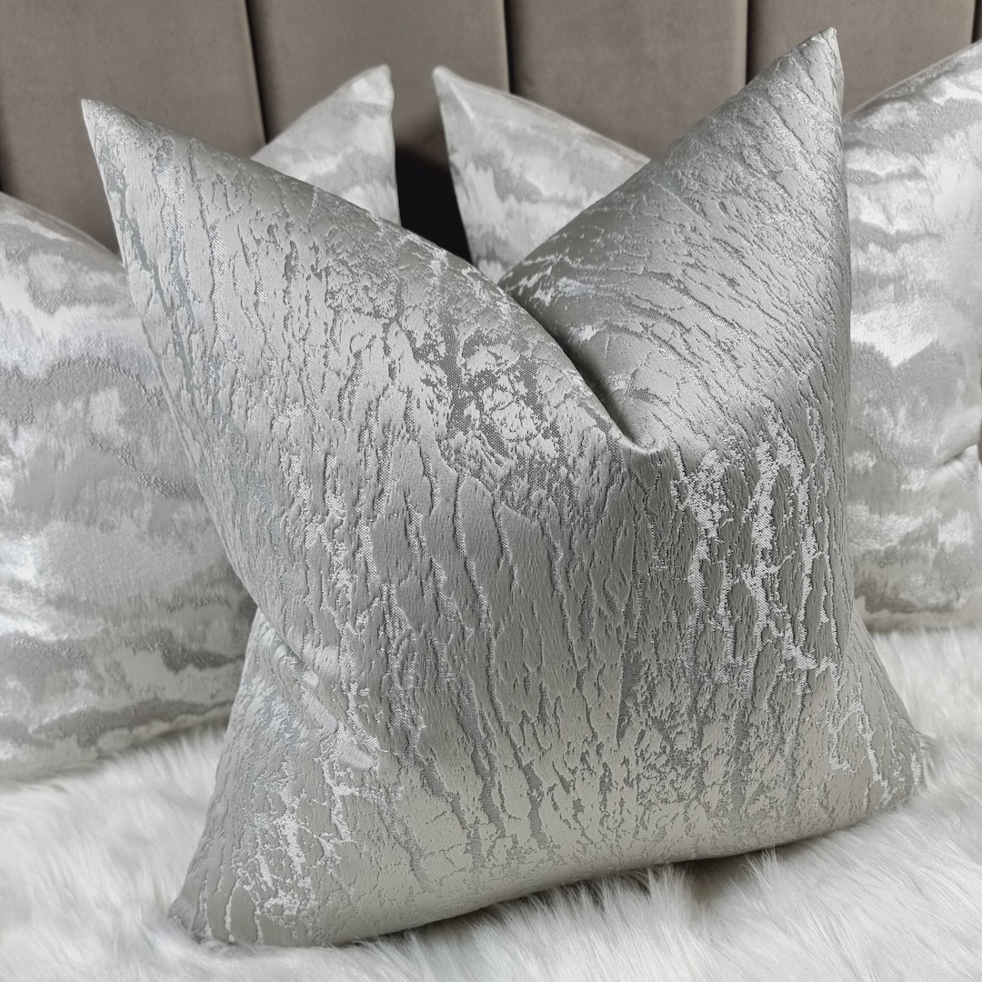 Gorgeous Hamlet Luxury Cushion Cover Platinum Silver Modern Home Decor ...