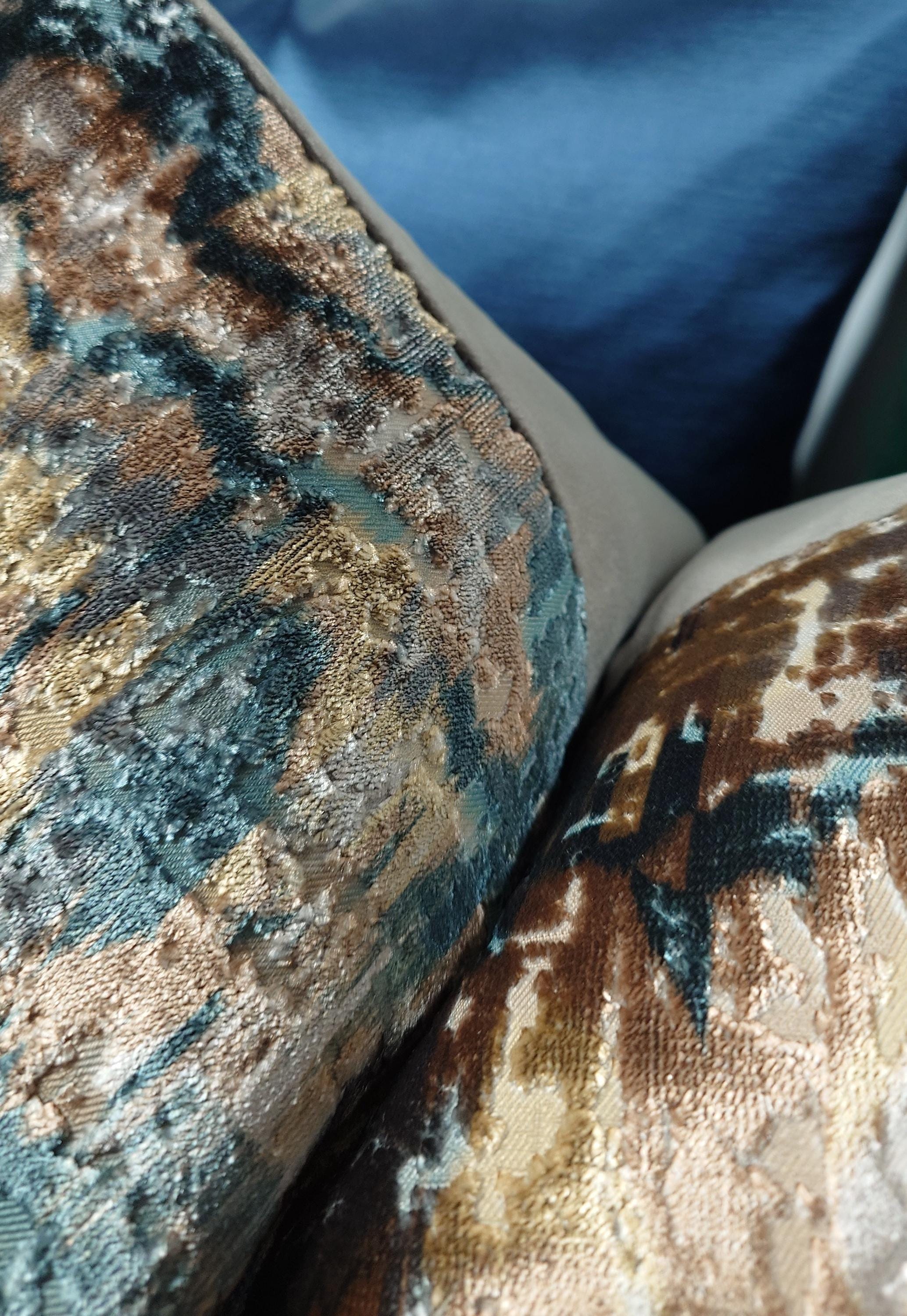 Abstract Textured Velvet Cut Cushion Cover/ Throw Cushion Cover ...