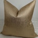 Luxury Metallic Gold Cushion Cover Champagne Fabric, Elegant Home Decor ...