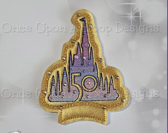 50th Anniversary Embroidery Design | Etsy