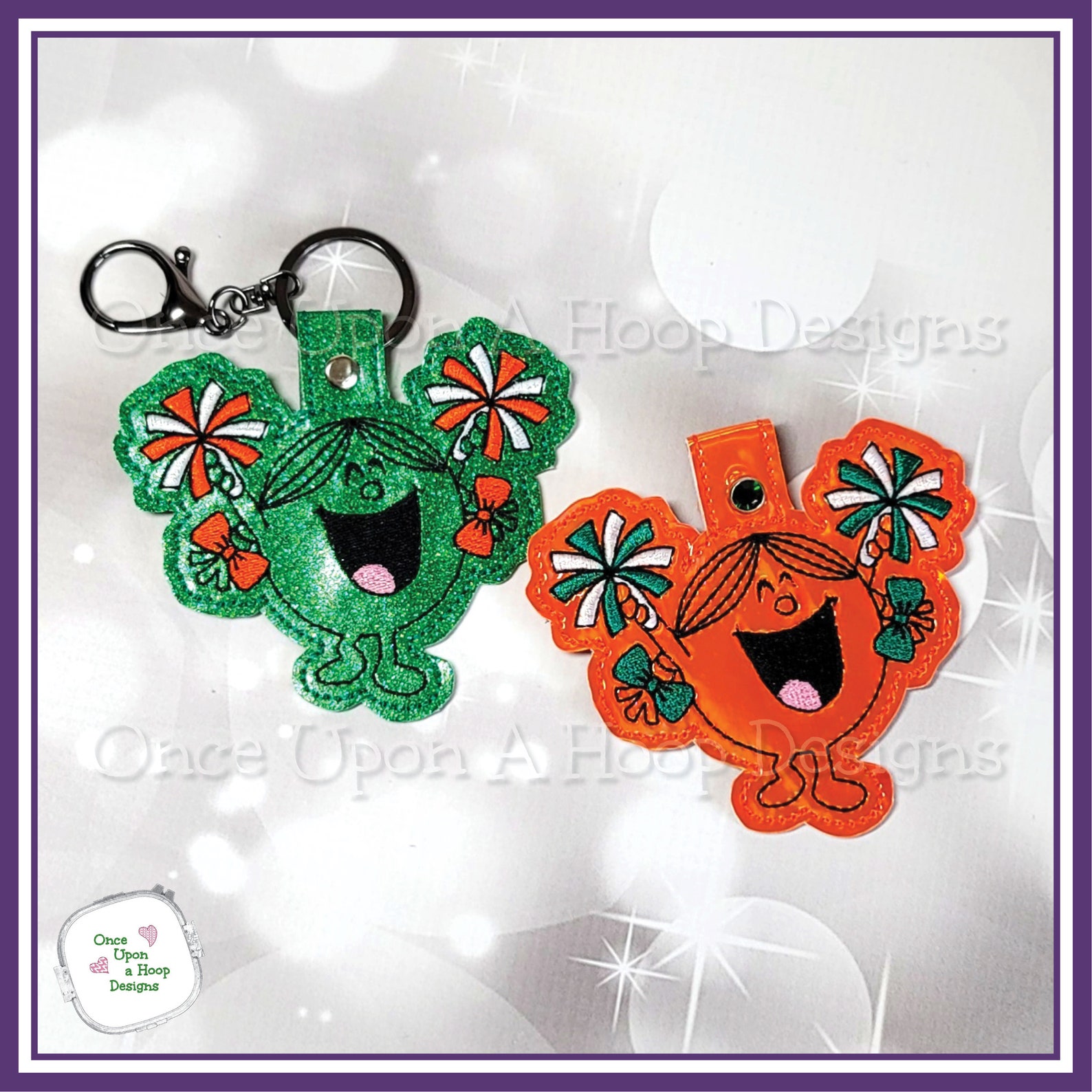 Ms Cheerleader Snap Tab ITH Digital Machine Embroidery Design - INSTANT ...