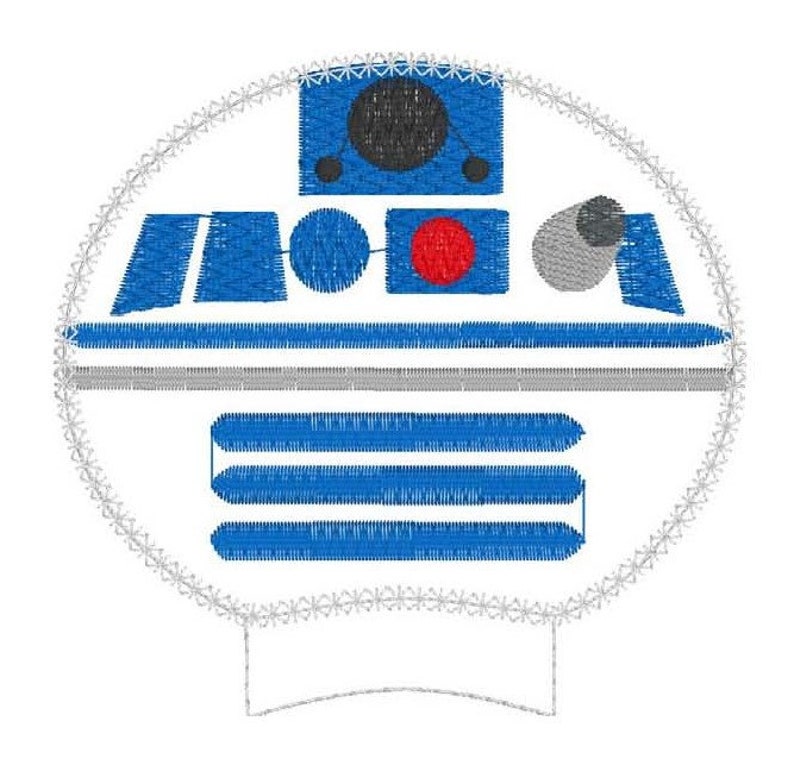 S.W. R2-D2 Mouse Ear Add-on ITH Digital Machine Embroidery Design ...
