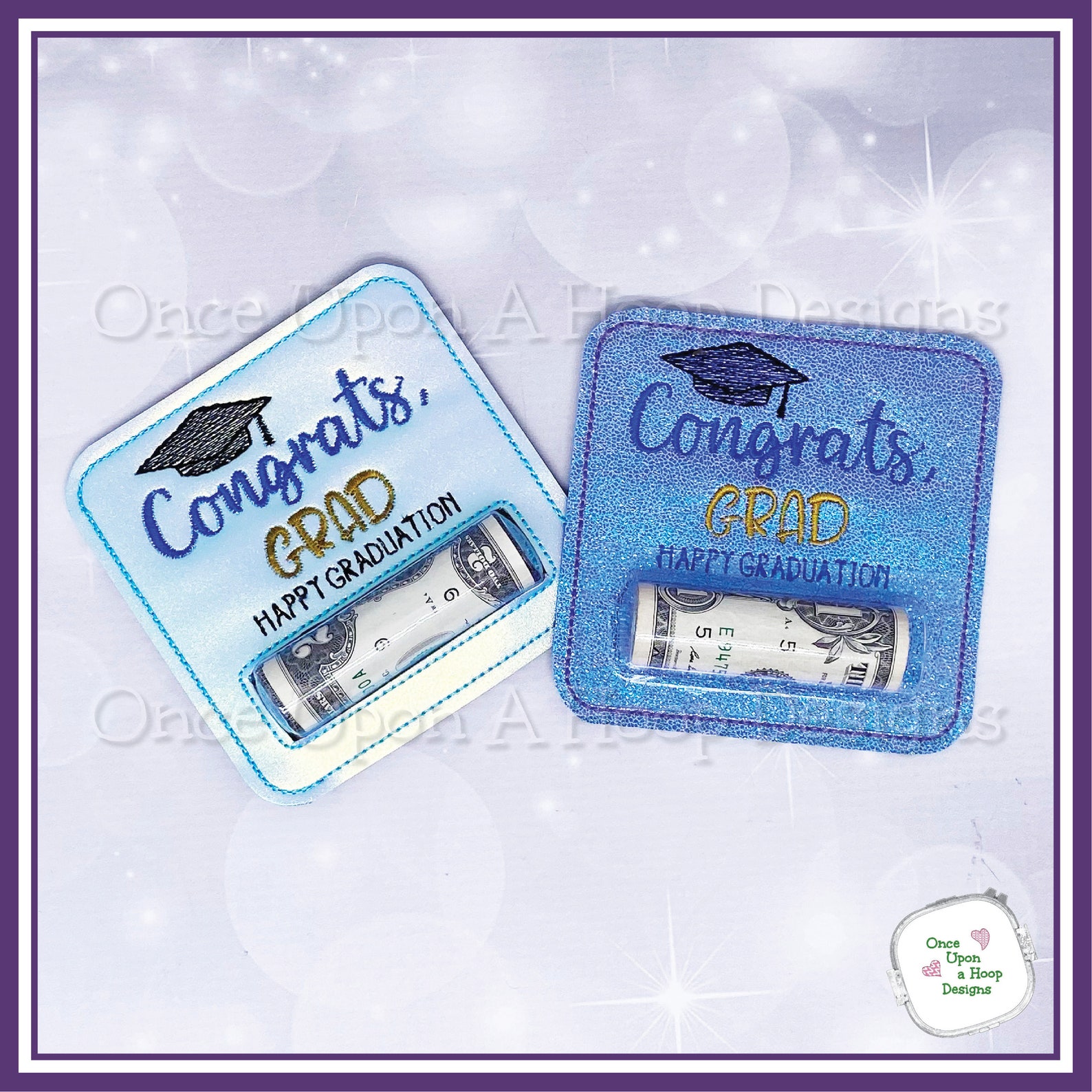 Congrats Grad Money Gift Holder ITH Digital Machine Embroidery Design ...