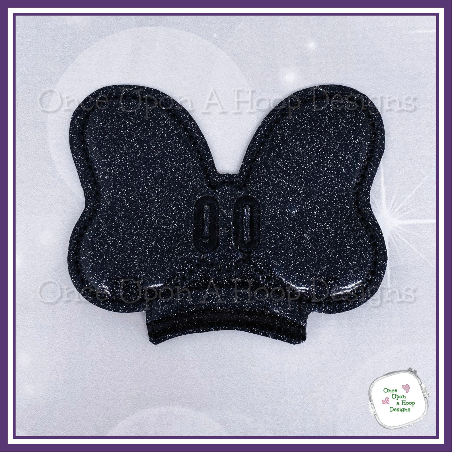 Flat Bow With Holes Center ITH Digital Machine Embroidery Design ...