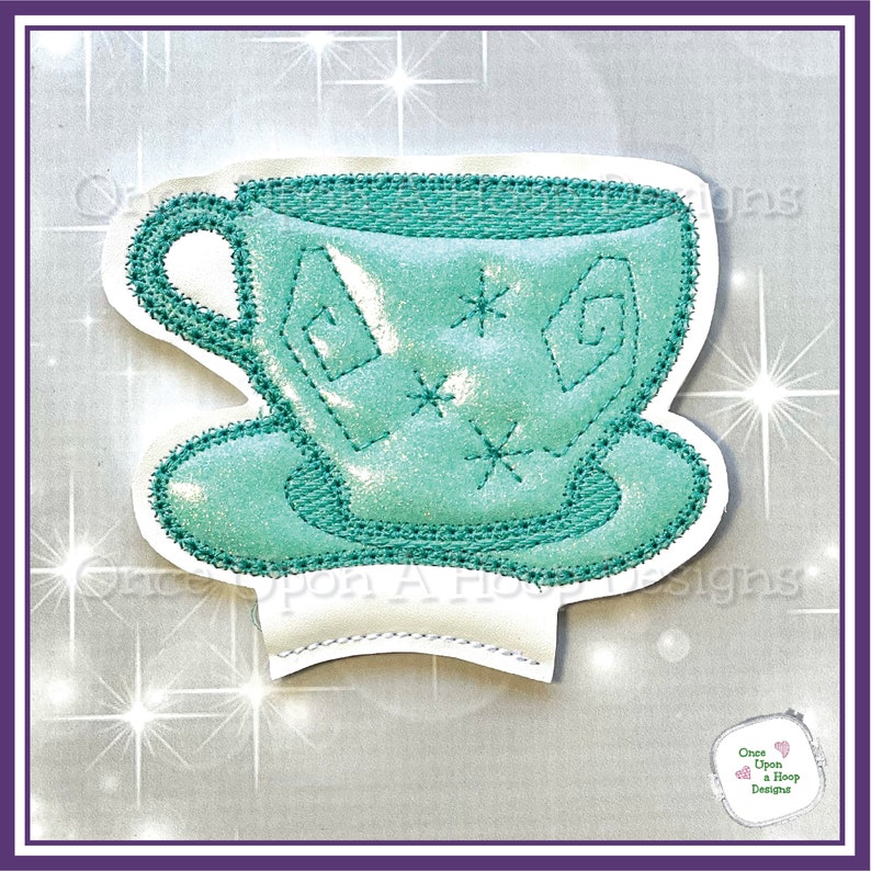 Crazy Tea Party Mears Set 3 Pieces ITH Digital Machine - Etsy