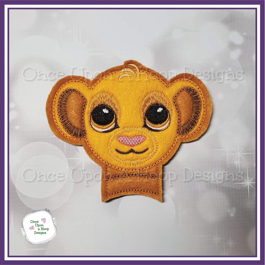 Baby Lion King Center ITH Digital Machine Embroidery Design - INSTANT ...