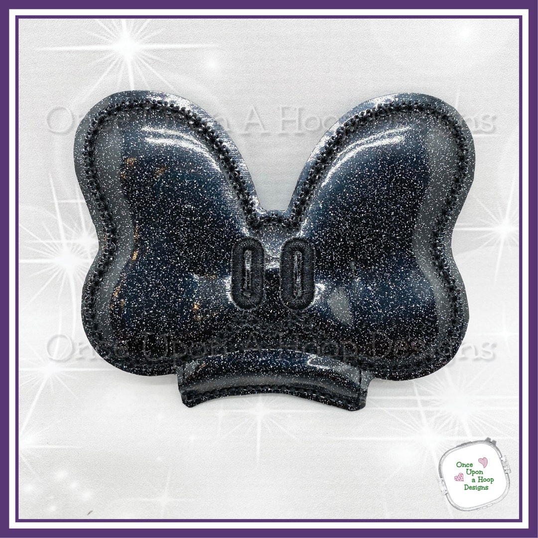 Flat Bow With Holes Center ITH Digital Machine Embroidery Design ...