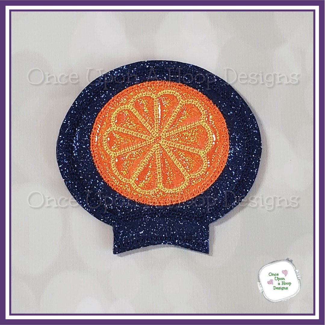Orange Slice Mear ITH Digital Machine Embroidery Design - INSTANT ...