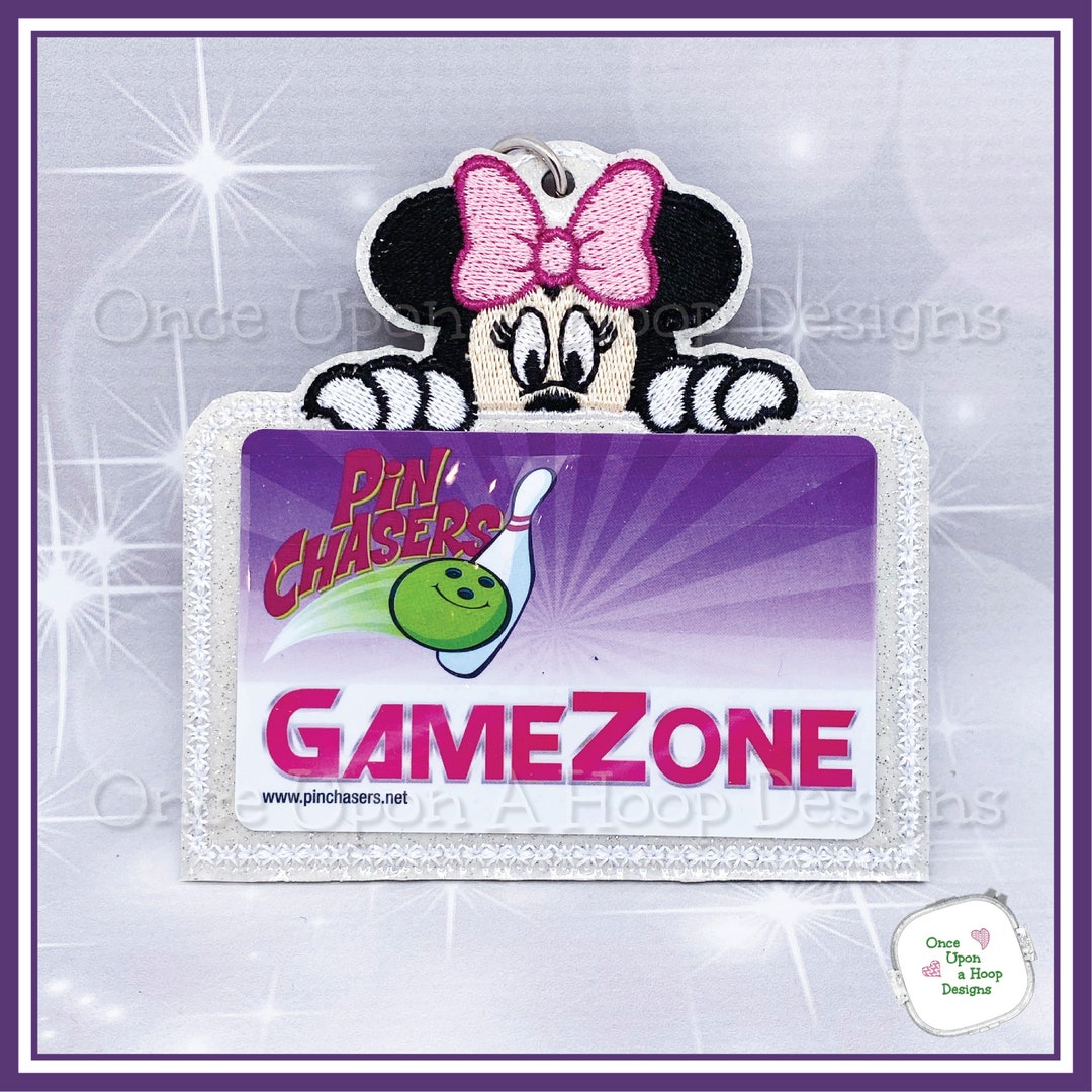Ms Mouse Peeker Luggage / ID / Business Card Holder ITH Digital Machine ...