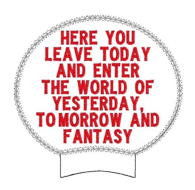 Leave Today Words Mear Add-on ITH Digital Machine Embroidery - Etsy UK