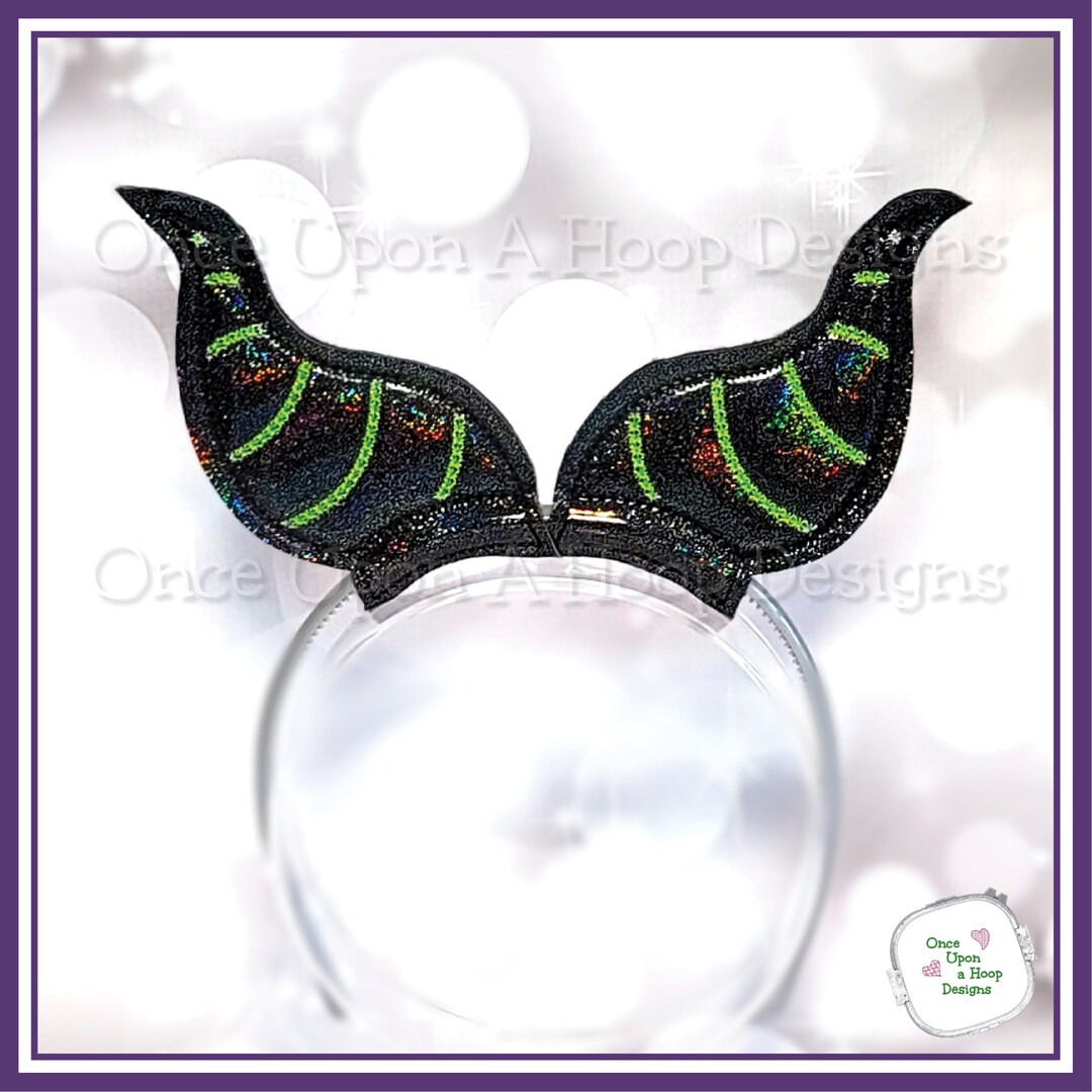 Evil Queen Mal Dragon Horns (2 Piece Set) ITH Digital Machine ...
