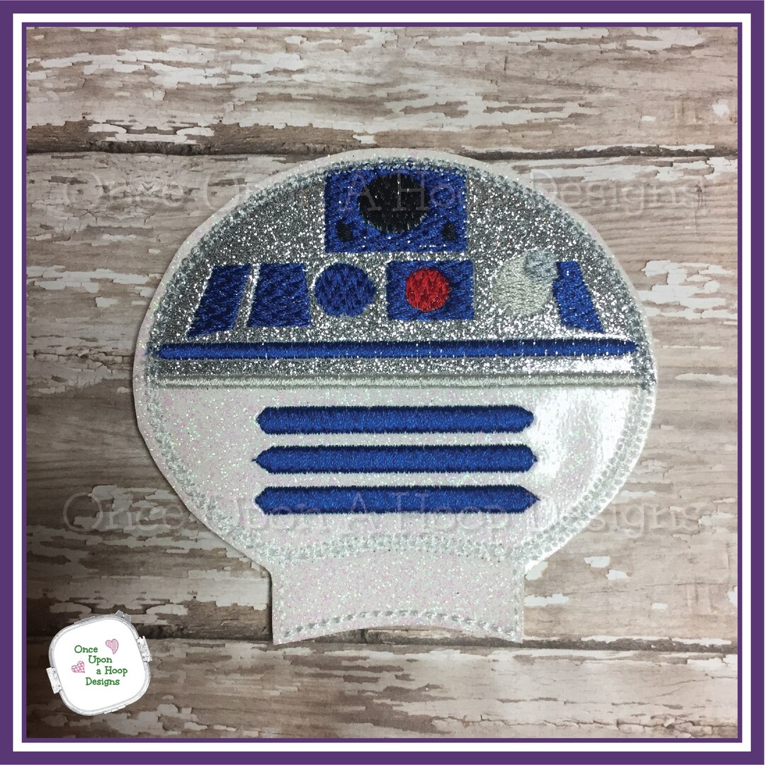 S.W. R2-D2 Mouse Ear Add-on ITH Digital Machine Embroidery Design ...