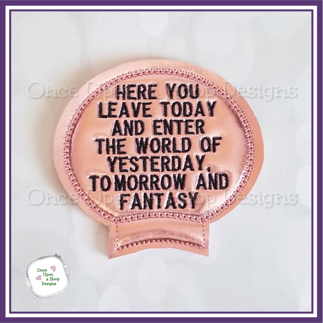 Leave Today Words Mear Add-on ITH Digital Machine Embroidery Design ...