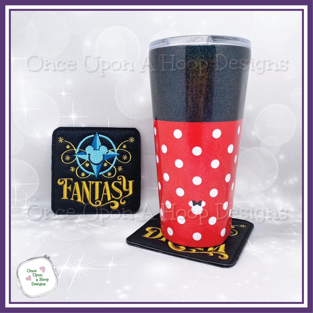 DCL Ship Fantasy Coaster/mug Rug ITH Digital Machine Embroidery Design ...