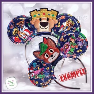 RH Robin, Little John & Wanted Poster Tree Mears Set (3 Pieces) ITH Digital Machine Embroidery ...