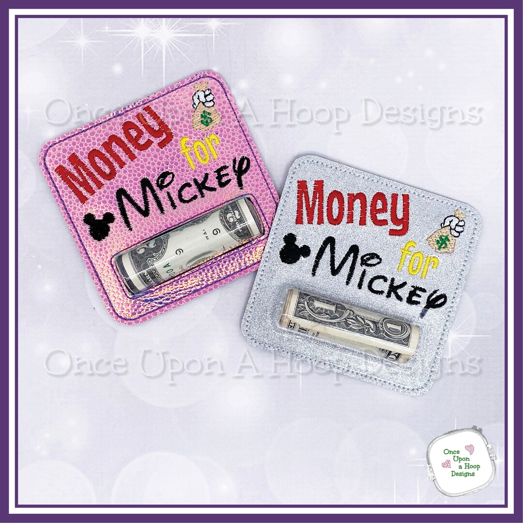 Money for Mick Mr Mouse Money Gift Holder ITH Digital Machine ...