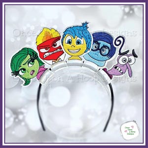 Inside Emotions #1 Headband Toppers Set (5 Pieces) ITH Digital Machine ...