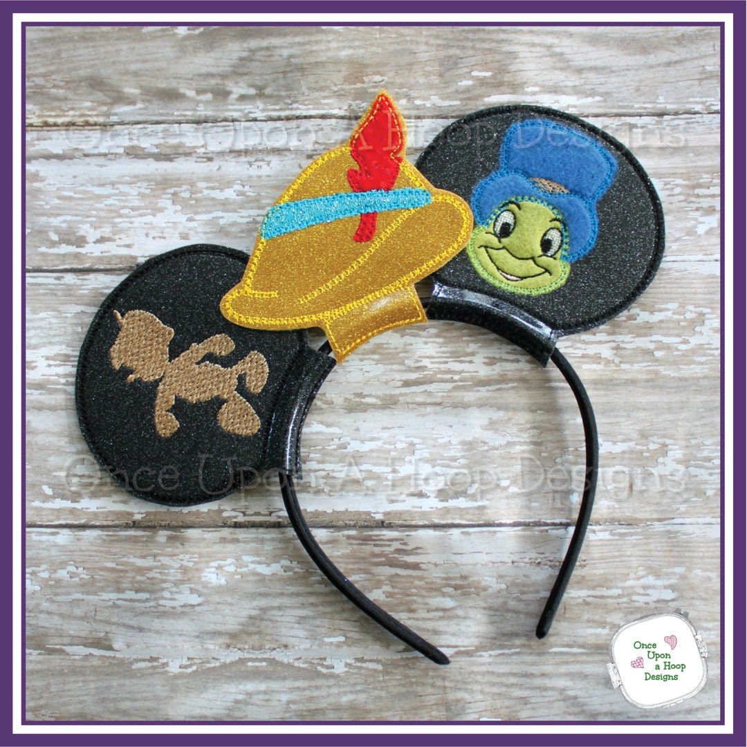 Wooden Puppet Boy & Cricket Mears 3-piece Set ITH Digital Machine ...