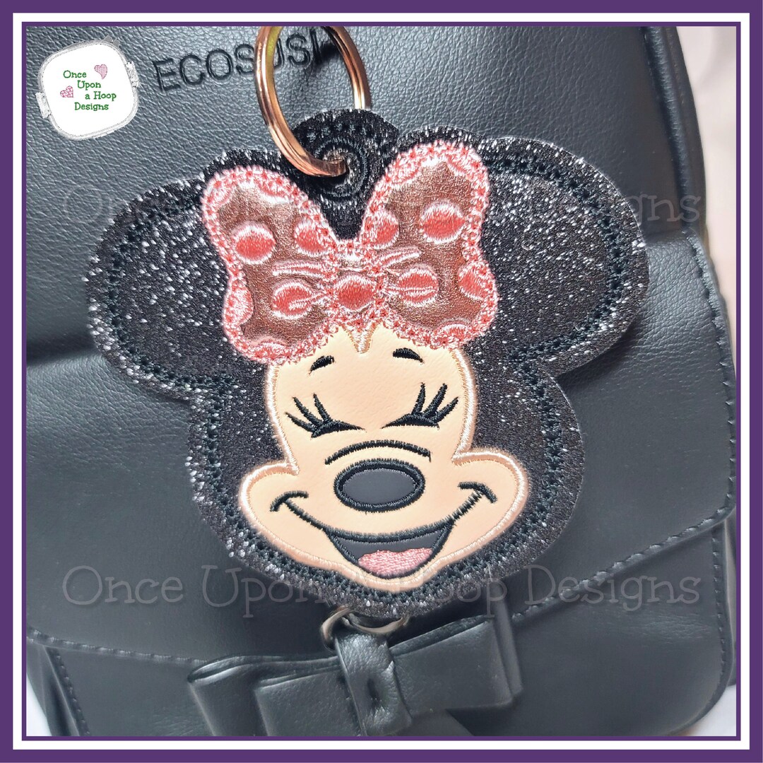 Laughing Ms Mouse Purse Charm ITH Digital Machine Embroidery Design - INSTANT Download - Etsy